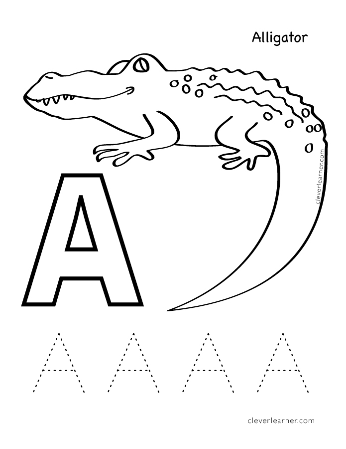 Letter A Writing And Coloring Worksheet Letter A Writing And Coloring Worksheet