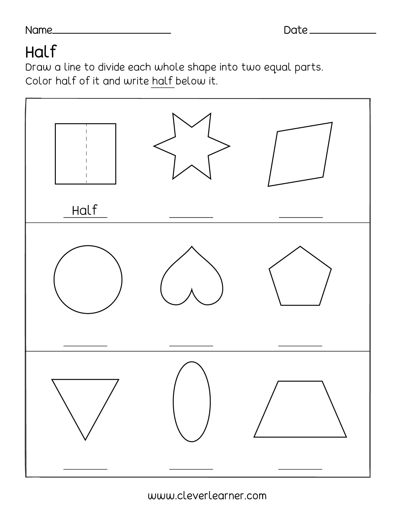 Fraction Worksheet Kindergarten Worksheet24 Fraction Worksheet Kindergarten Worksheet24