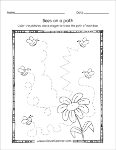 Pre-writing activity Sheets and Practice tracing Sheets level 2